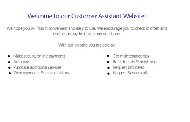 Customer Assistant - Login